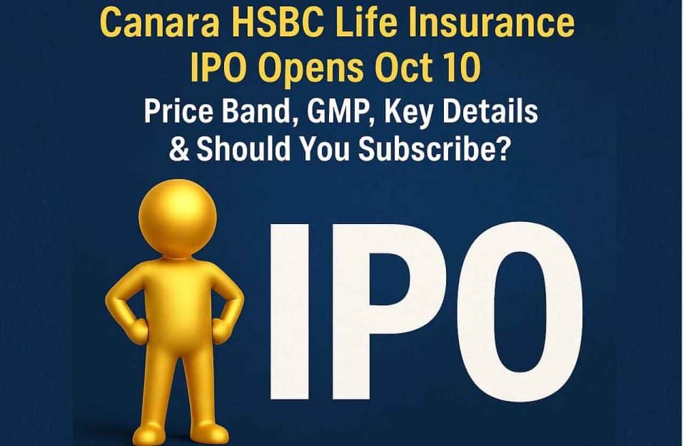 Canara HSBC Life Insurance IPO Opens Oct 10 – Price Band, GMP, Key ...