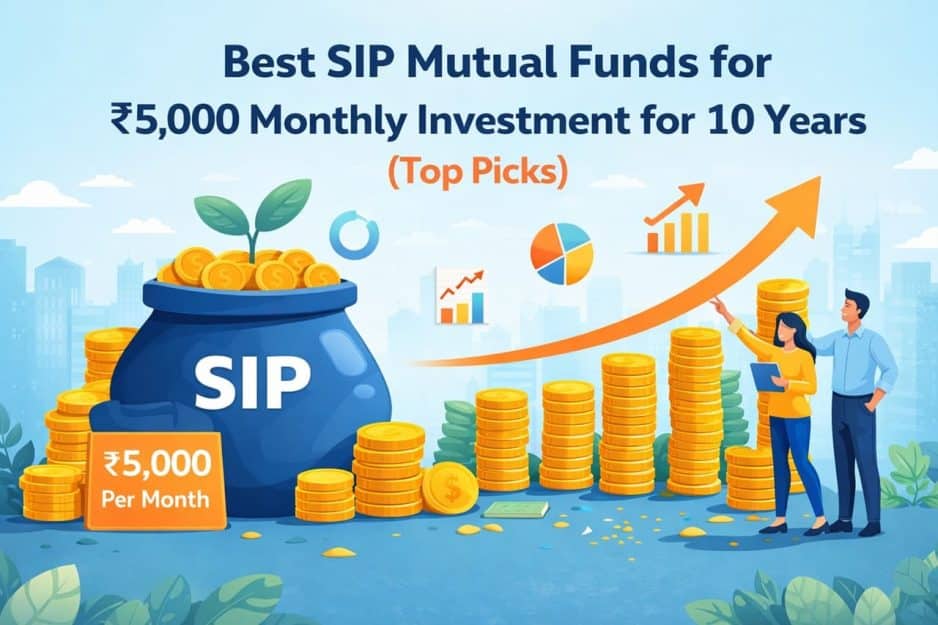 Best SIP Mutual Funds for ₹5,000 Monthly Investment for 10 Years (Top ...